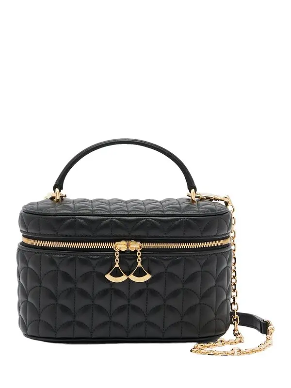 BVLGARI Small Leather Vanity Bag - Black