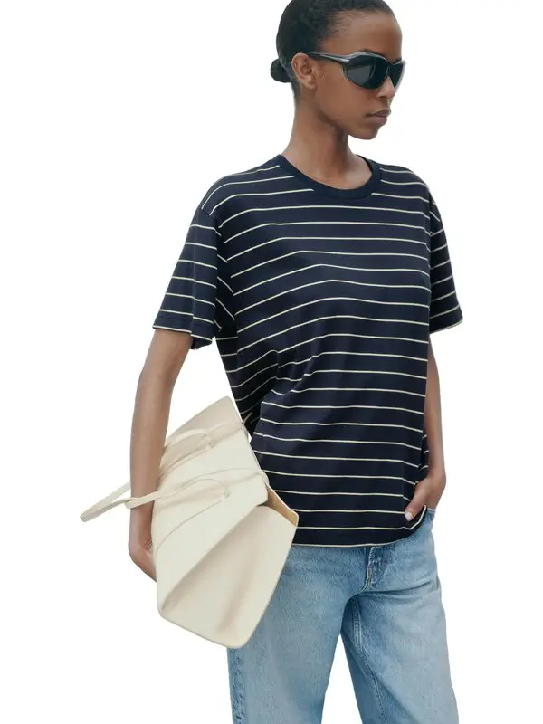 REFORMATION Rowan Oversized T-shirt - Blue