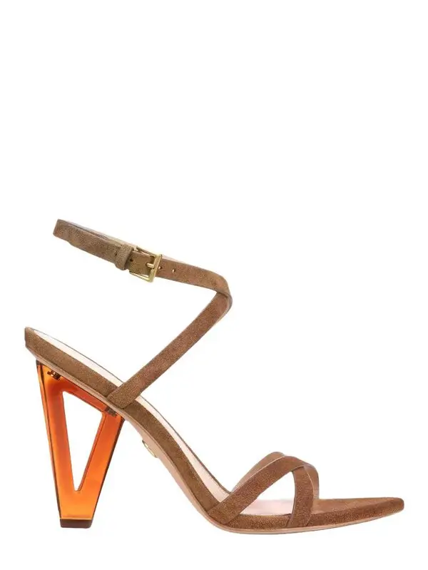 Veronica Beard Cross Strap Heel Pumps - Brown