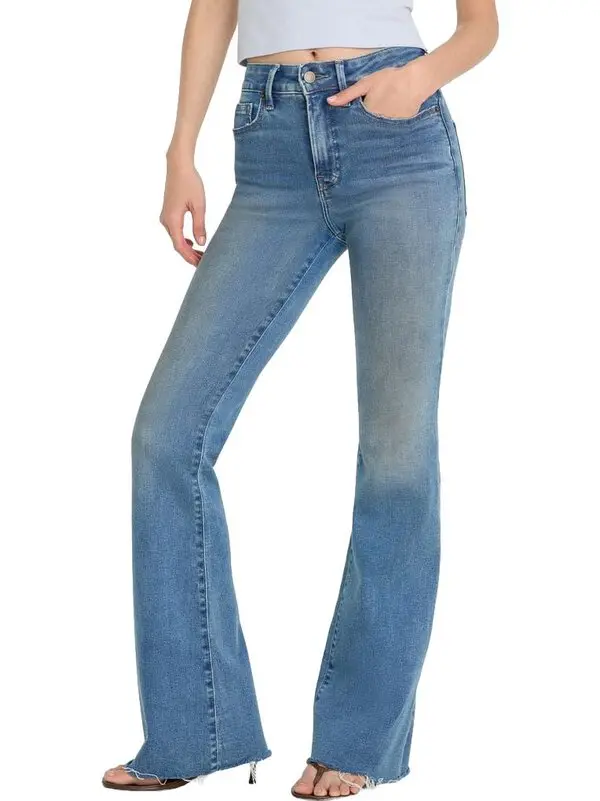 Good American Good Legs Flare Jeans - Indigo1211