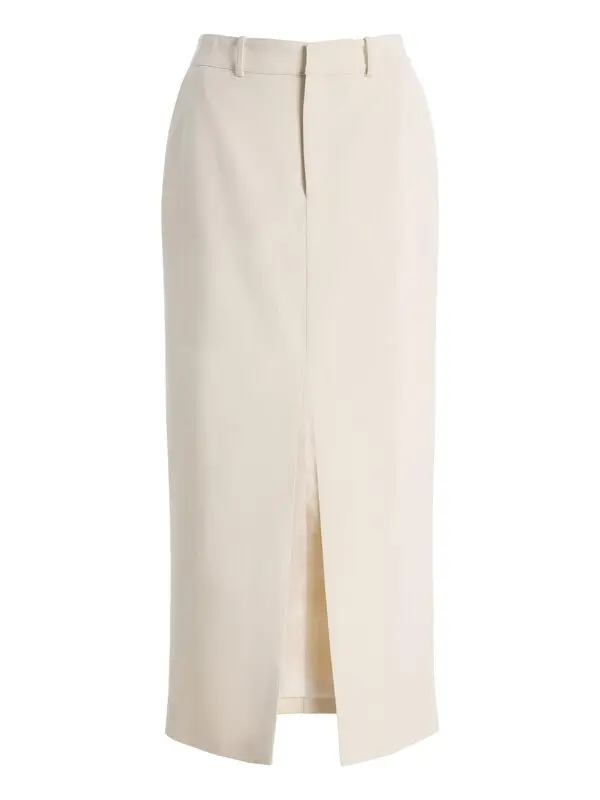 THE FRANKIE SHOP Maybelle Front-slit Midi Skirt - White