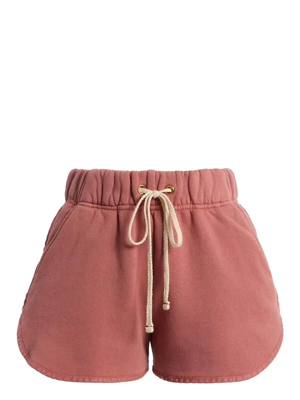 LES TIEN Serena Cotton Shorts - Pink