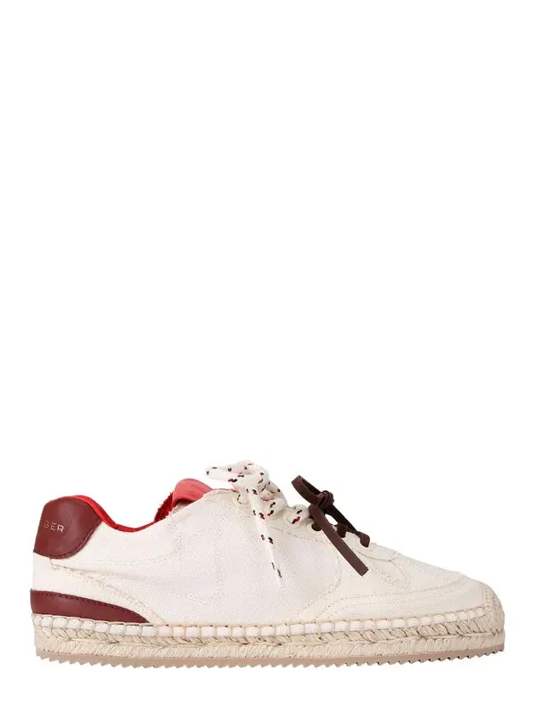 Kurt Geiger Canvas Espadrille Sneakers - White