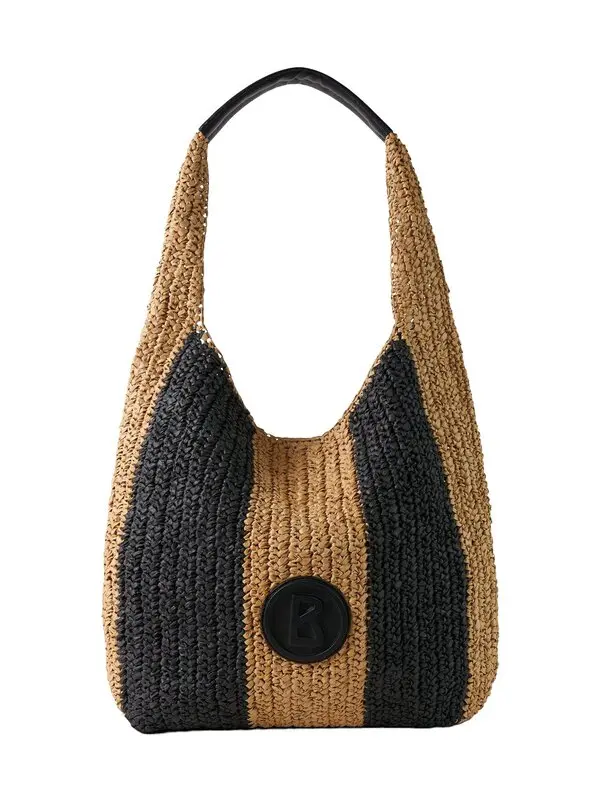 Bogner Agno Rory Hobo Bag - Black/beige