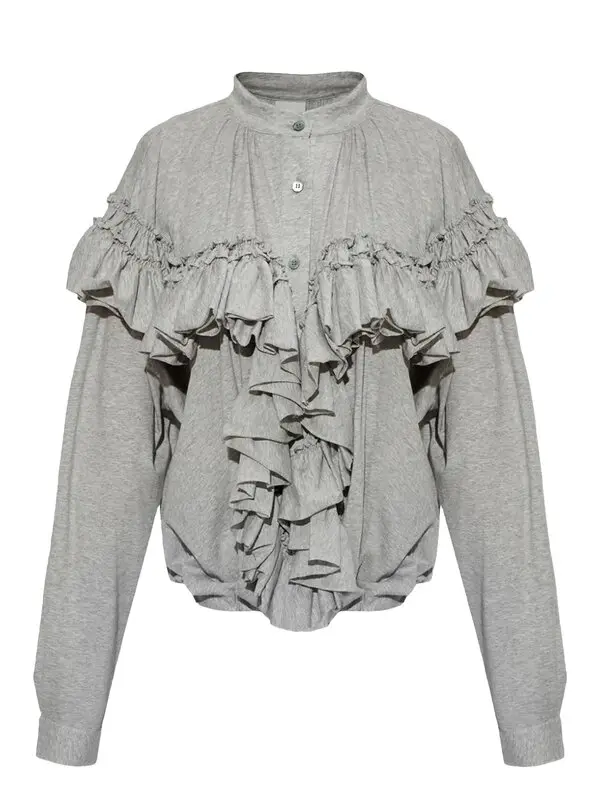 Dries Van Noten Extra Jersey Blouse - Grey