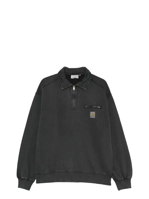 Carhartt Work In Progress Half Zip Detroit Sweatshirt - Black
