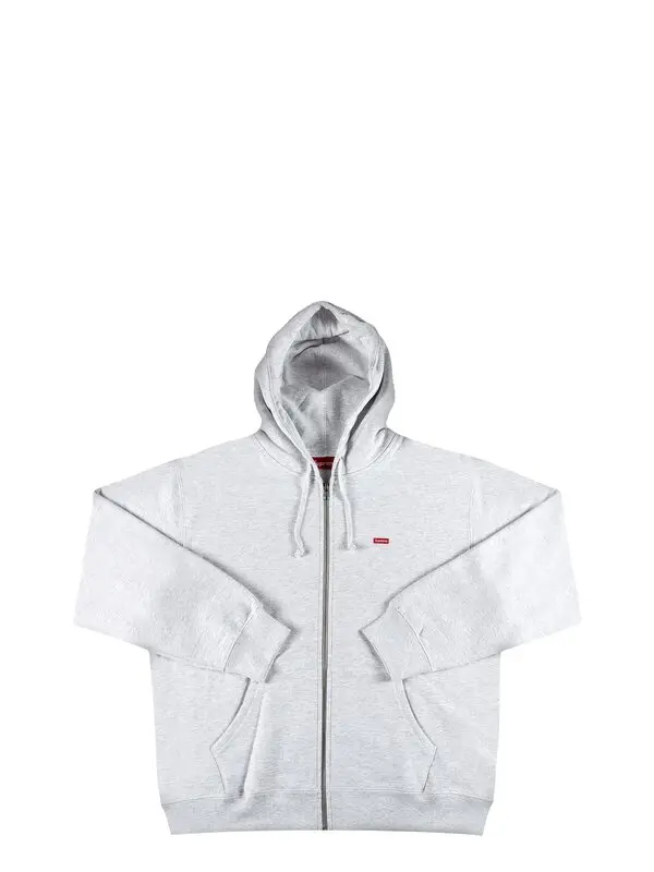 Supreme Small Box Zip Up Hoodie - Grey
