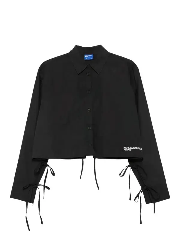 Karl Lagerfeld Cotton Shirt - Black