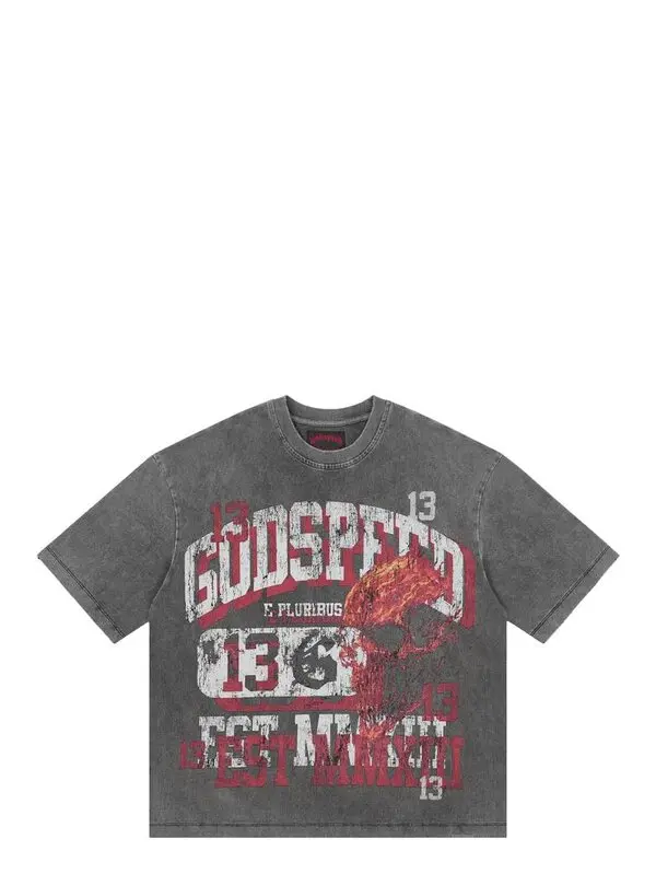 GODSPEED Seeing Double T-shirt - Grey Wash