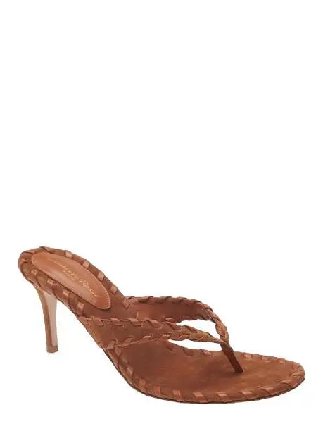 GIANVITO ROSSI Zaira Thong Sandals - Sedona Luggage