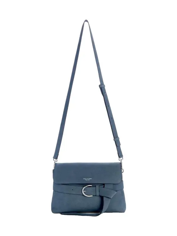 Rag & Bone Lexington Flap Crossbody Bag - Denim Blue