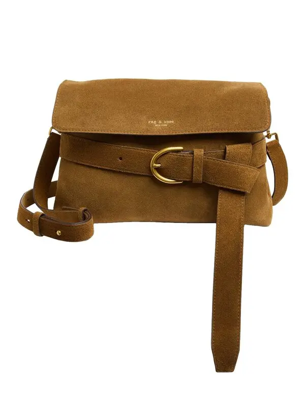 Rag & Bone Lexington Flap Crossbody Bag - Golden Brown