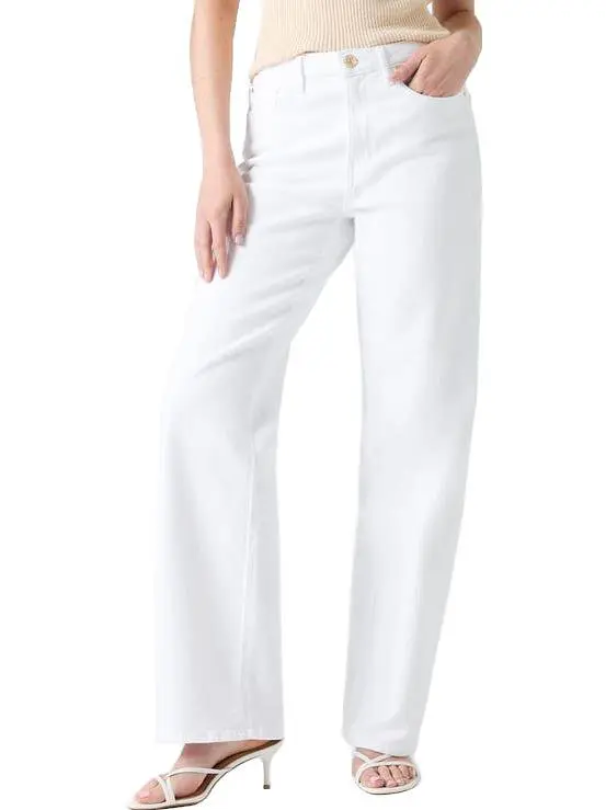 Guess High Waist Straight Leg Jeans - Open