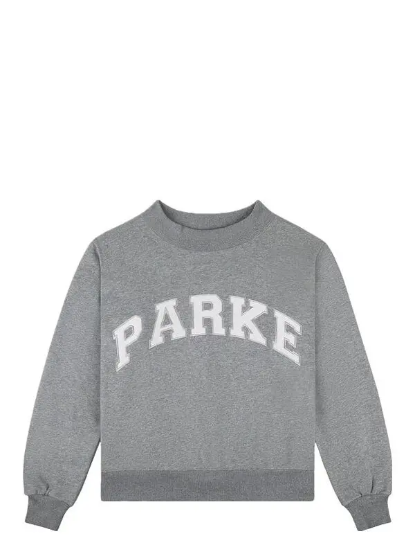 PARKE Monochrome Varsity Mockneck - Stormy