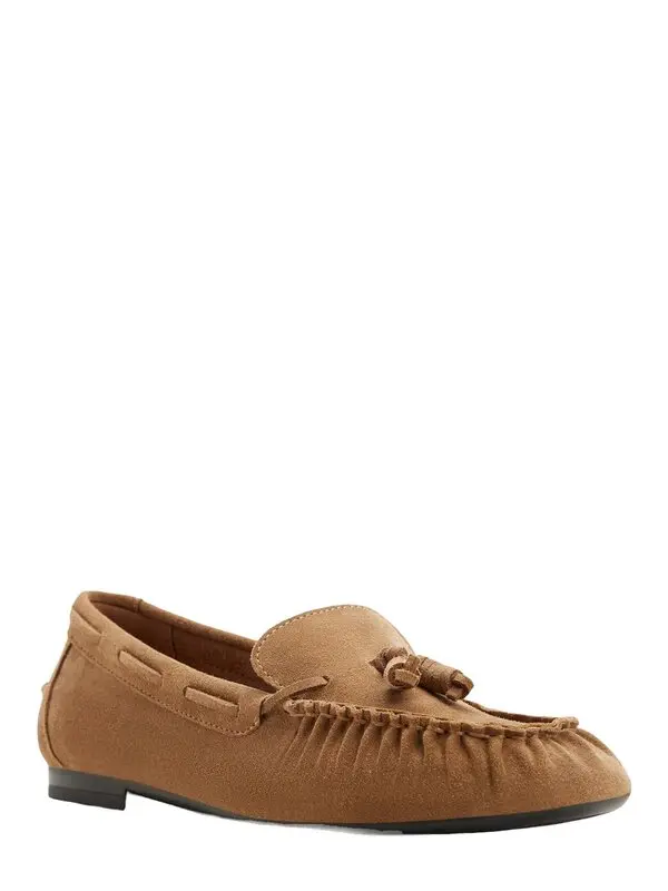 G.H.BASS Astrid Suede Loafer - Brown