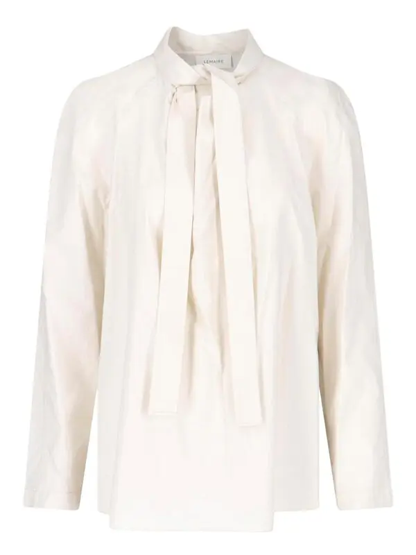 LEMAIRE Cotton And Silk Shirt - Cream