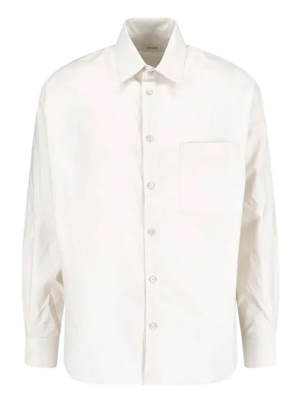 LEMAIRE Cotton And Silk Shirt - Cream