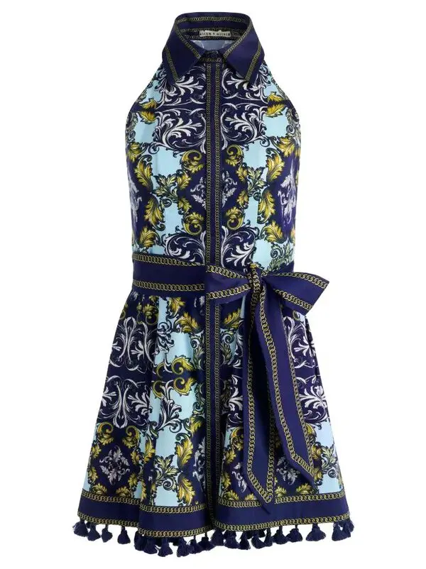 Alice + Olivia Lucy Mini Dress - Blue