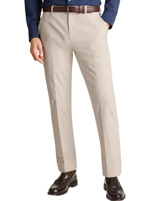 Bonobos Warrior Slim Fit Dress Pants - Friday Khaki Fine Stripe