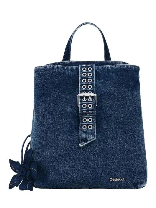 Desigual Mini Denim Backpack - Dark Blue