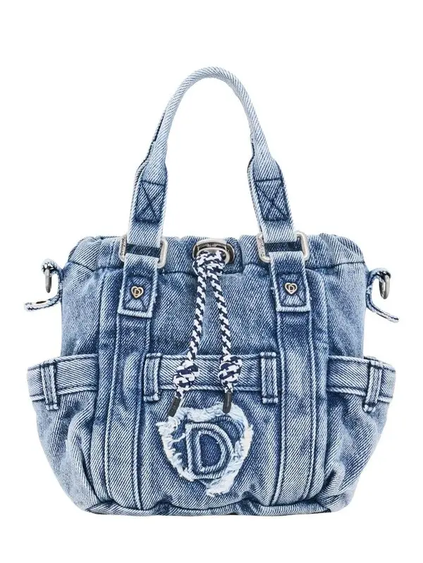 Desigual Mini Denim Crossbody Bag - Light Blue