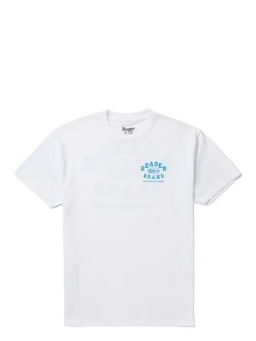 SEAGER CO Saloon Cotton Graphic T-shirt - White