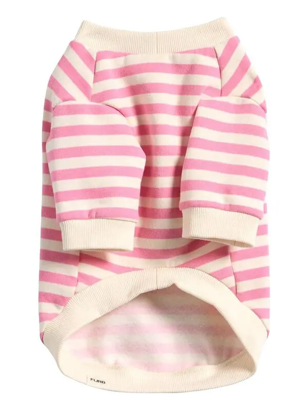 FURB The Camden Stripe Pet Sweater - Pink/white