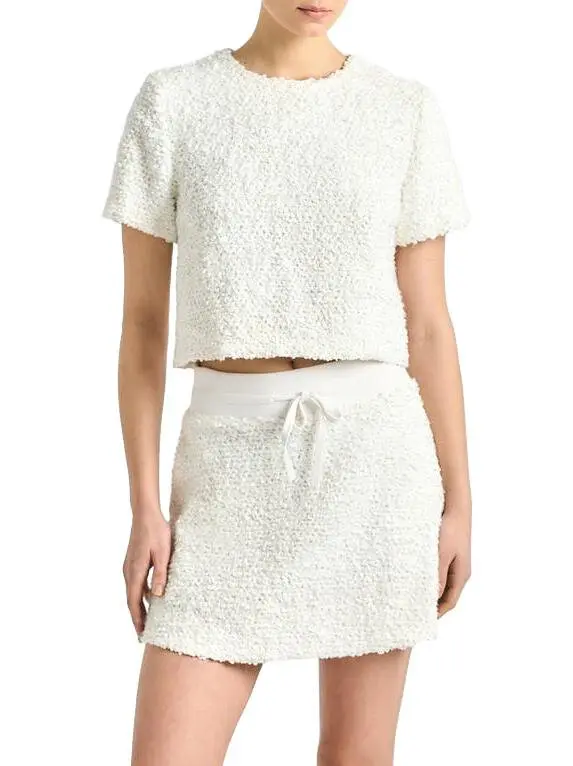 Derek Lam 10 Crosby Bouclé Knit Skirt - Blanc De Blanc