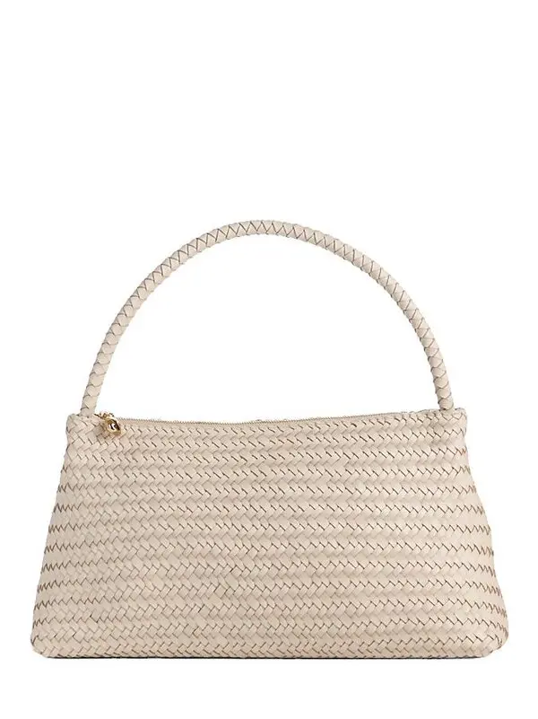 Madewell Large Leather Shoulder Bag Woven Collection - Vintage Multi