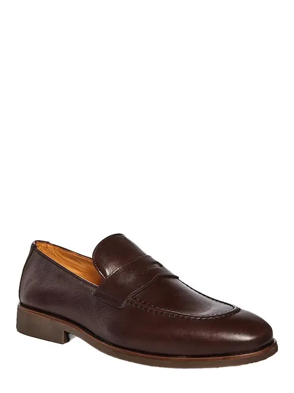 Peter Millar Madison Penny Loafers - Chocolate