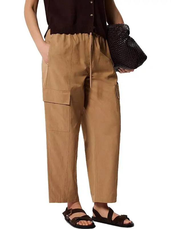 Whistles Utility Barrel Trousers - Neutral