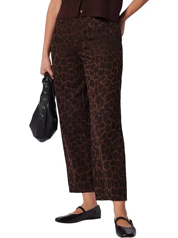 Whistles Barrel Jeans - Leopard Print