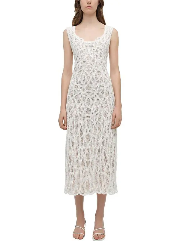 Simkhai Leonora Midi Dress - White