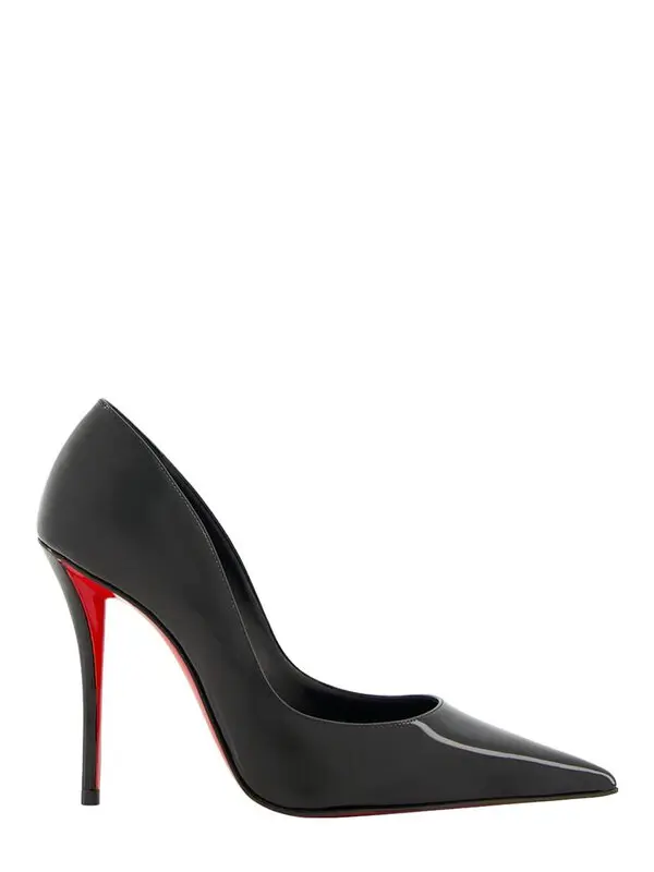 CHRISTIAN LOUBOUTIN Miss Z 100 Patent Leather Pumps - Black