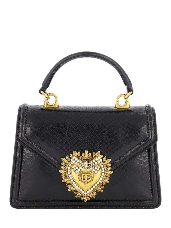 Dolce & Gabbana Python Devotion Bag - Black