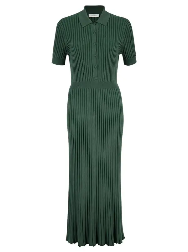 Gabriela Hearst Amor Knit Midi Dress - Green
