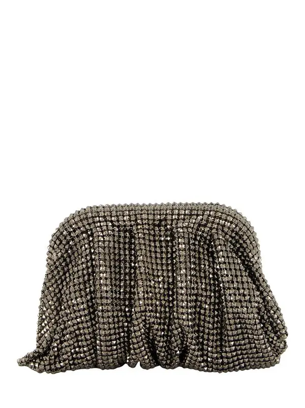 Benedetta Bruzziches Venus La Petite Spike On Me Clutch - Silver