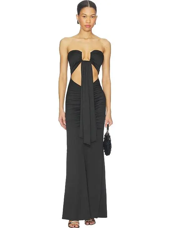 Superdown Rosy Maxi Dress - Black