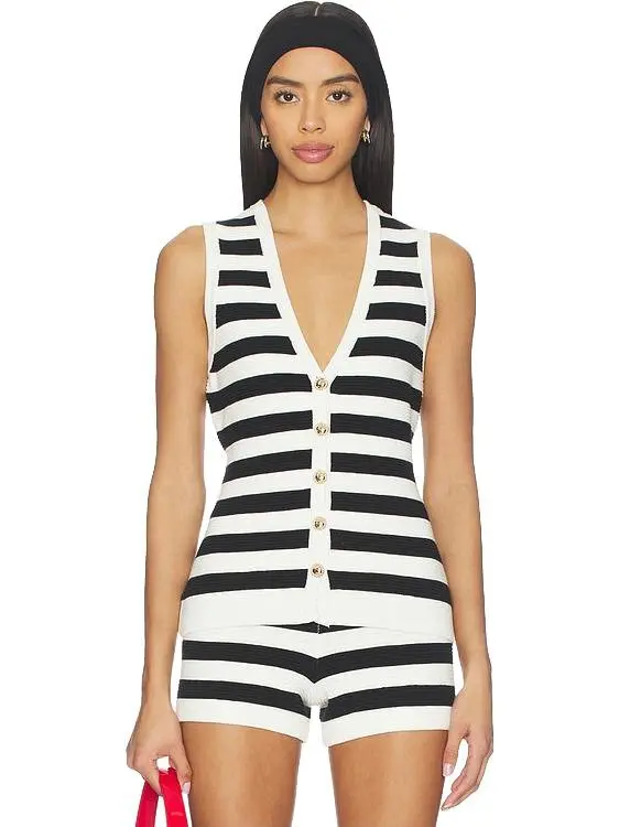 Show Me Your Mumu Kirby Top - Island Noir Stripe