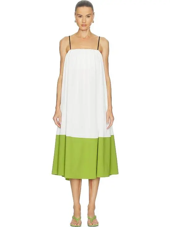 Proenza Schouler White Label Saria Dress - White & Pea