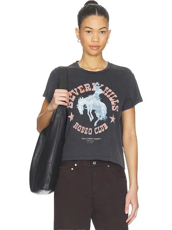 THE LAUNDRY ROOM Beverly Hills Rodeo Club Perfect Tee - Black Snow
