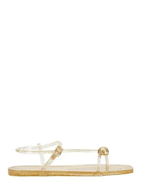 LOEFFLER RANDALL Dana Strappy Jelly Sandal - Champagne Jelly