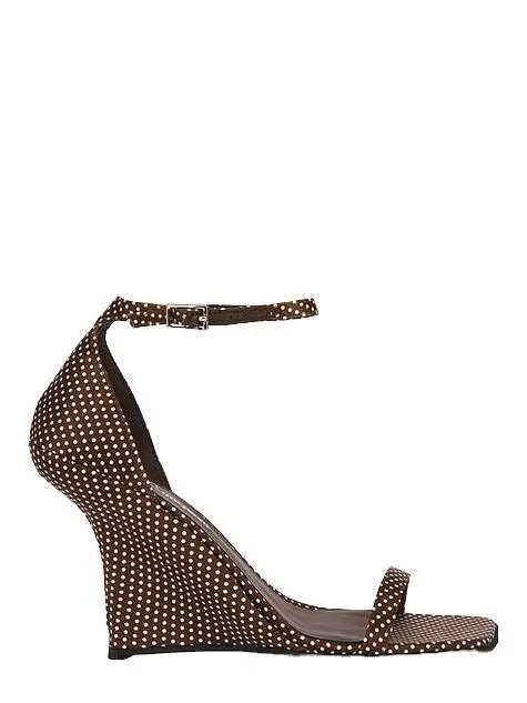 Jeffrey Campbell Fermi Sandal - Brown White Dot