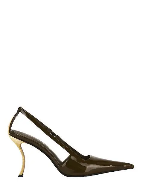 Jeffrey Campbell Folie Pump - Olive Patent & Bronze