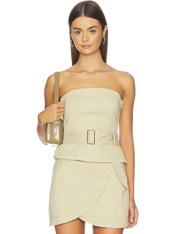SOVERE / Verve Denim Bodice - Pistachio