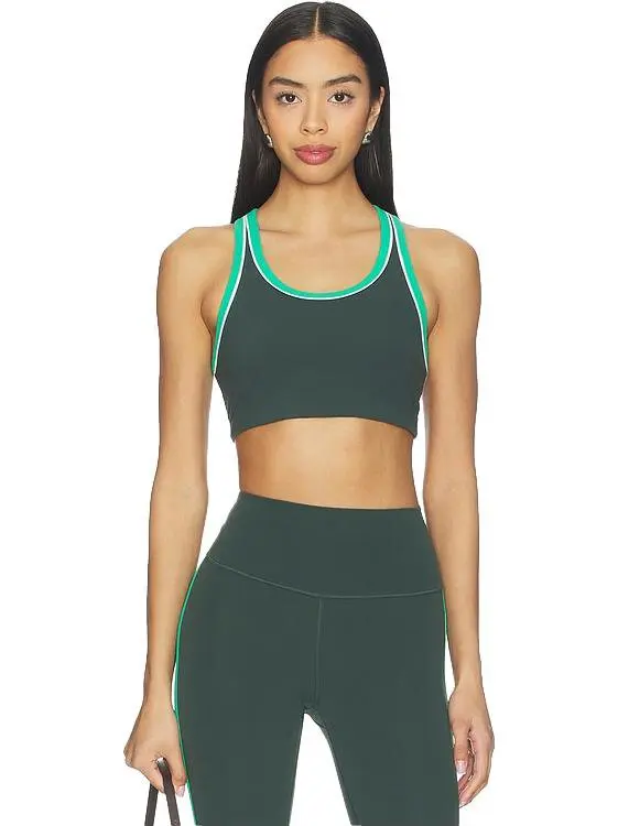 Splits59 Robbie Airweight Sports Bra In Army,green - Military & Spearmint