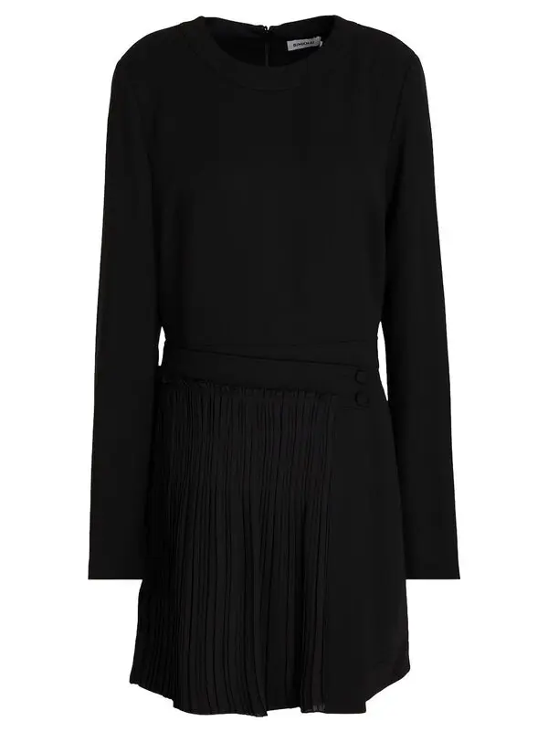 Simkhai Zabelle Pleated Mini Dress - Black