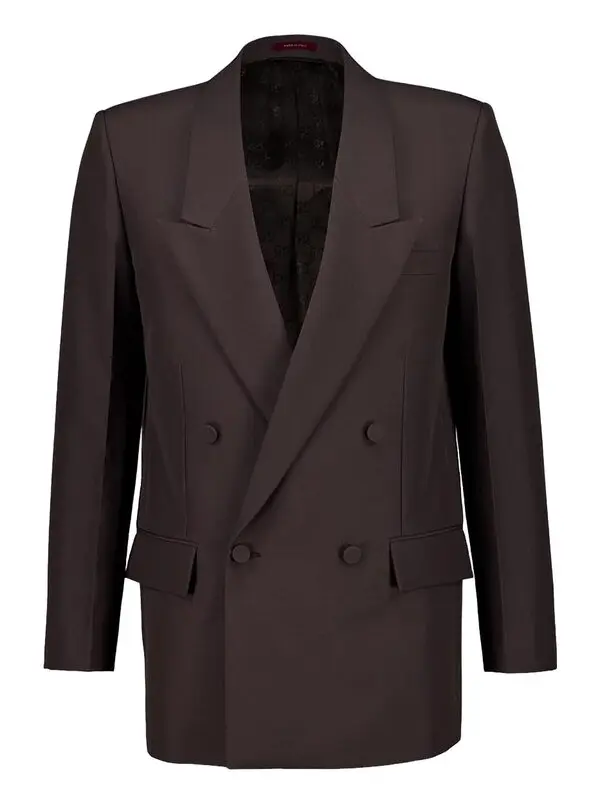 Gucci Double-breasted Panama Jacket - Brown