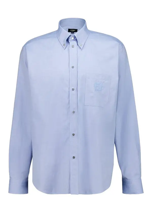 Fendi Airforce Cotton Shirt - Blue