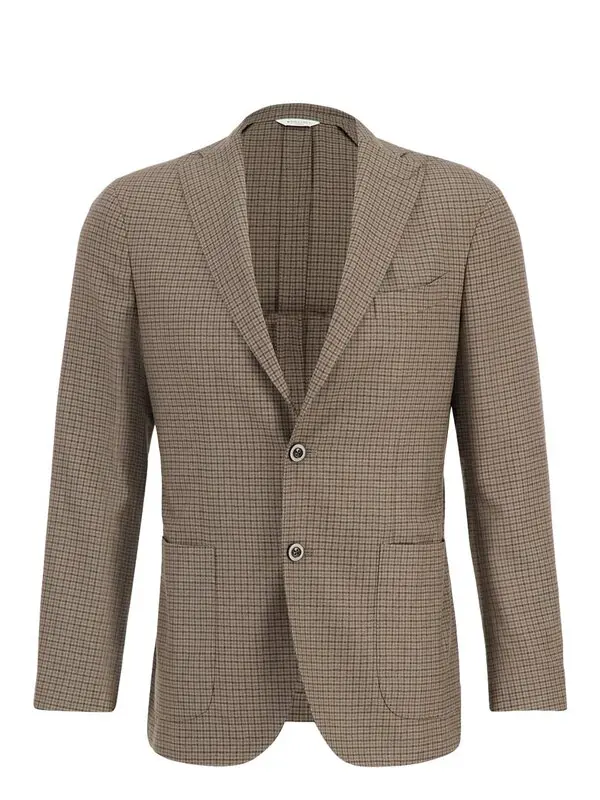 Boglioli Virgin Wool Two-button Blazer - Brown